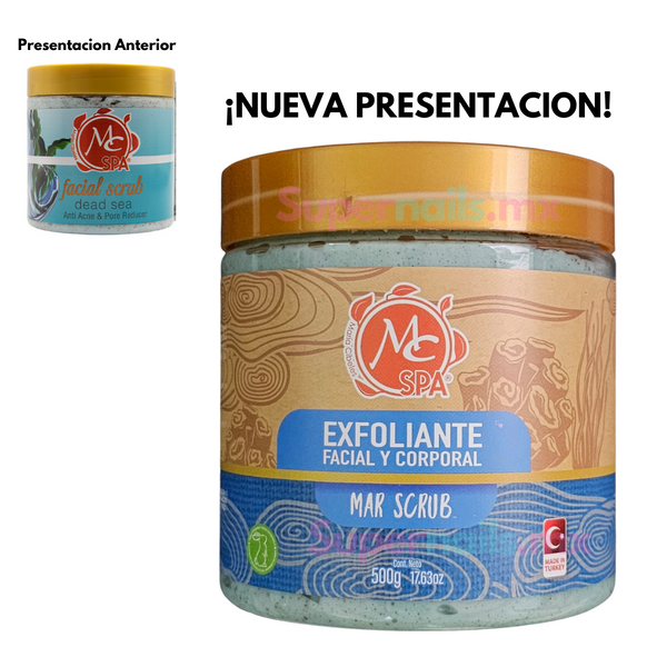 Exfoliante Facial Y Corporal 500g Mc Spa Mar. MC Nails | lideres en ...